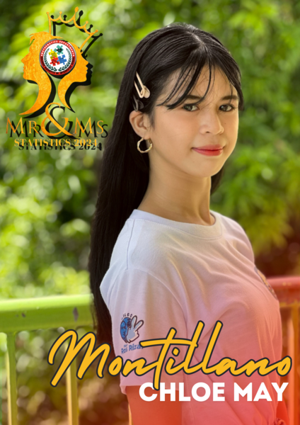 Chloe Mae Montillano - Mr. and Ms. Statistics 2024 (EBSIS) - Pageant ...