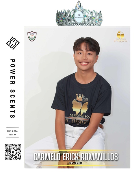 Carmelo Erick Romanillos - Mr. & Miss St. Therese 2025 - Power Scents Award - Pageant Vote PH