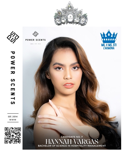 Hannah Vargas - Mr & Ms STI Carmona 2025 - Power Scents Award - Pageant ...
