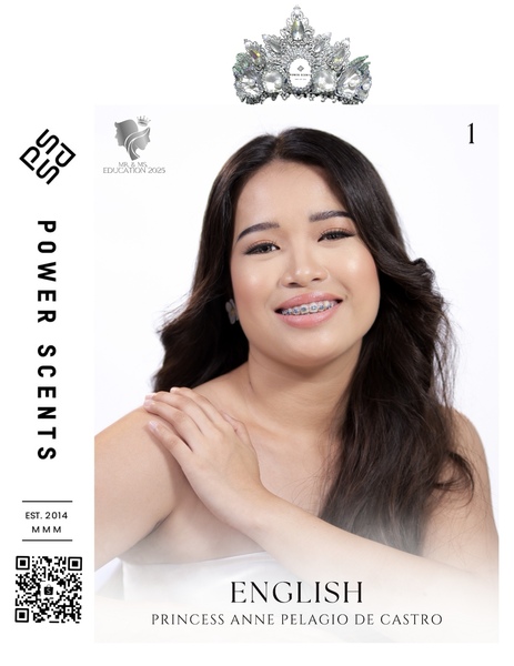 Princess Anne De Castro - Mr & Ms Education 2025 - Power Scents Award ...