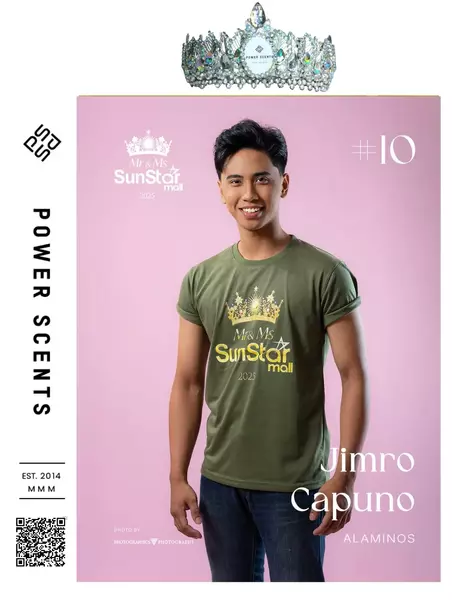 Jimro Capuno - MR. & MS. SUNSTAR MALL-Power Scents Award 2025 - Pageant ...