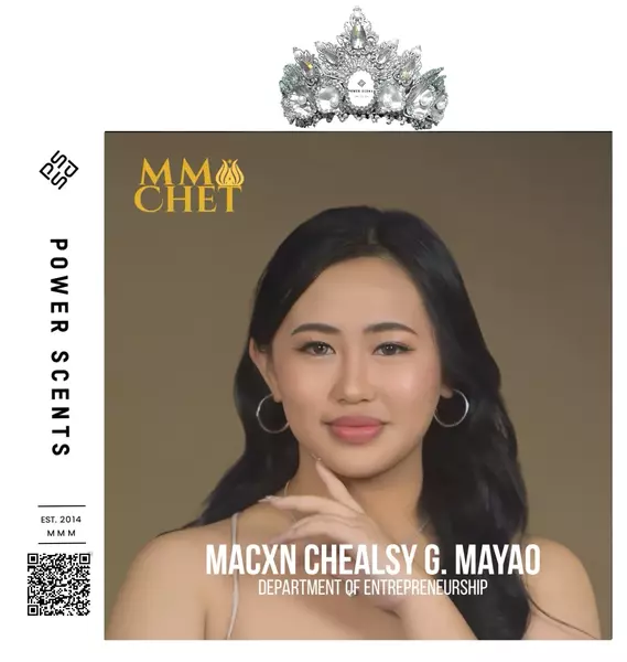 Macxn Chealsy Mayao - Mr & Ms CHET 2025 - Power Scents Award - Pageant ...