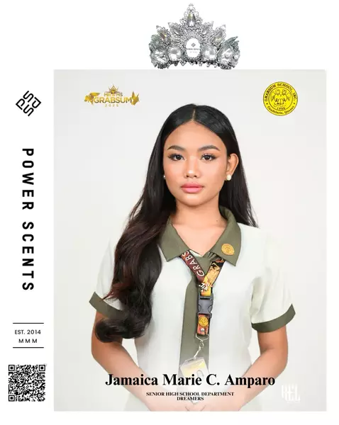 Jamaica Marie Amparo - MR. & MS. GRABSUM SENIOR HS - Power Scents Award 2025 - Pageant Vote PH
