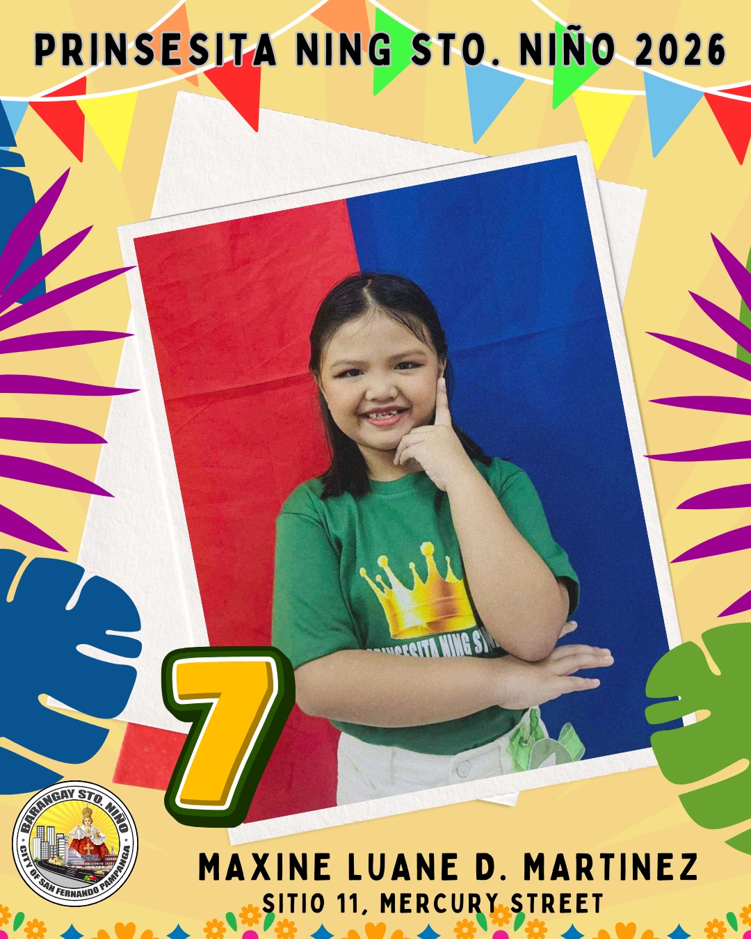 Maxine Luane Martinez - Prinsesita Ning Sto. Niño 2026 - Pageant Vote PH