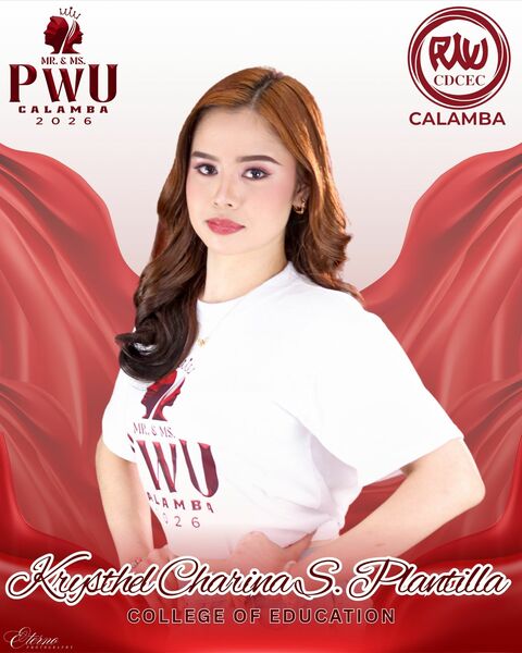 Krysthel Charina Plantilla - Mr & Ms PWU Calamba 2026 - Pageant Vote PH