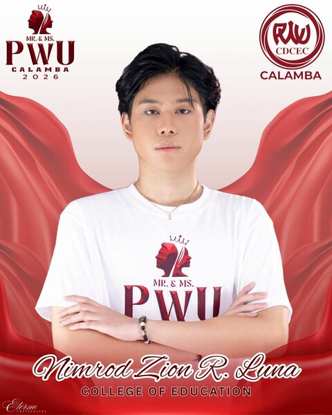 Nimrod Zion R. Luna - Mr & Ms PWU Calamba 2026 - Pageant Vote PH